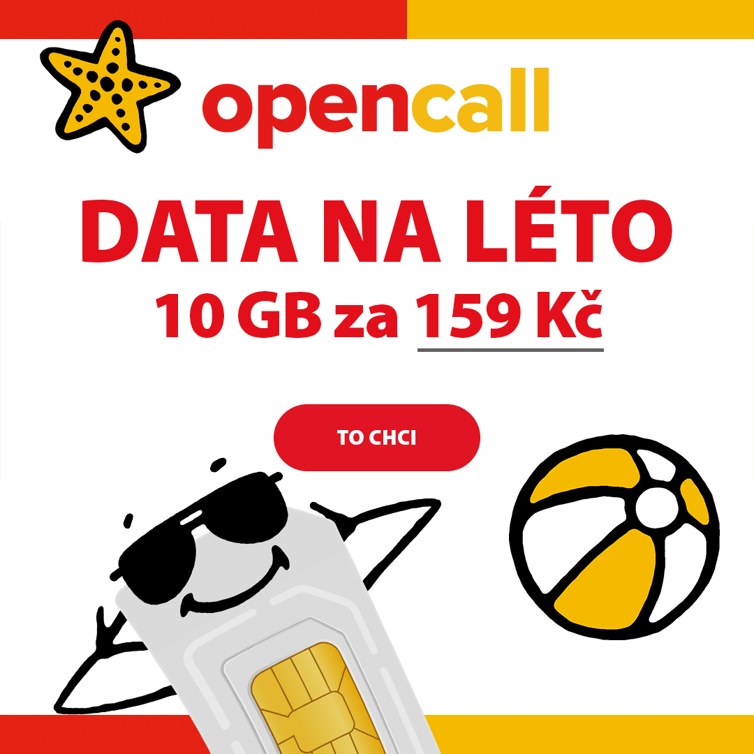 Opencall 10 GB za 149 Kč celé léto!